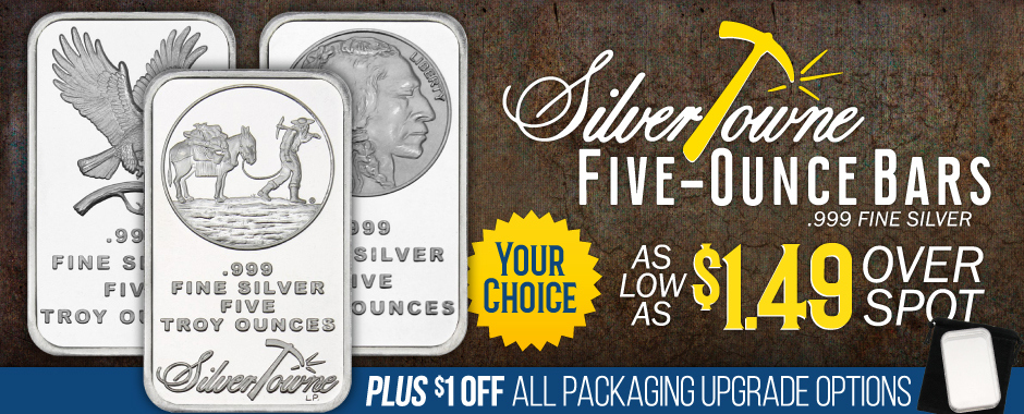 Buy Silver & Gold, Precious Metal Prices, Coin Dealer | SilverTowne