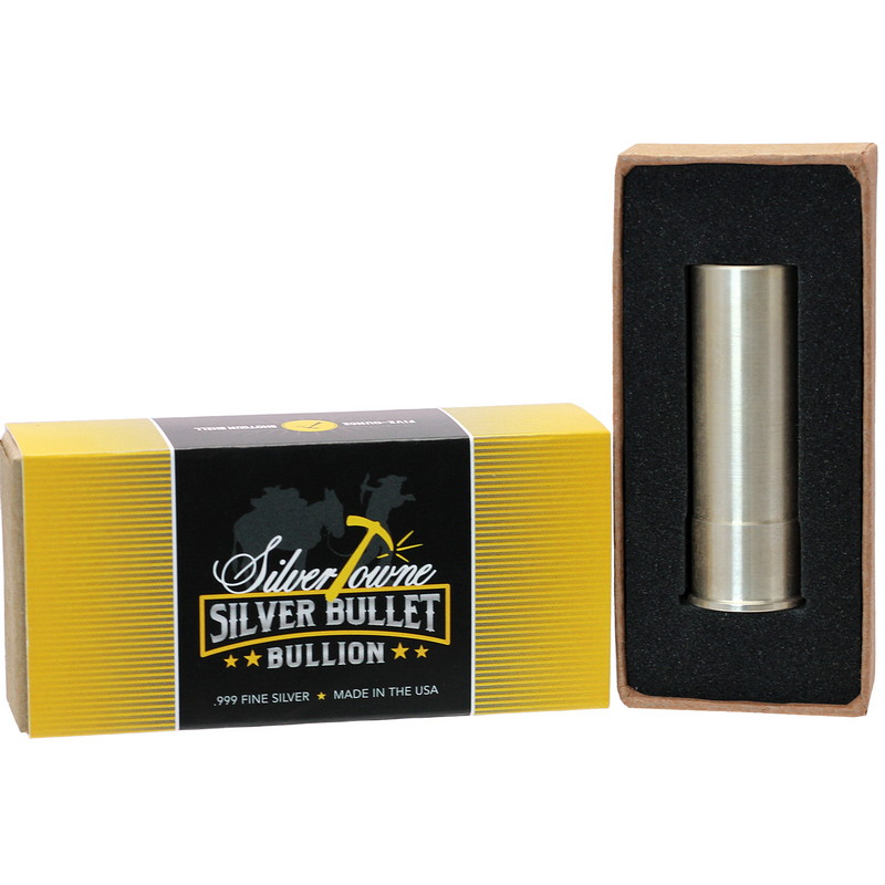 Shotgun Shell Silver Bullet Replica 5oz 999 Fine Silver | SilverTowne
