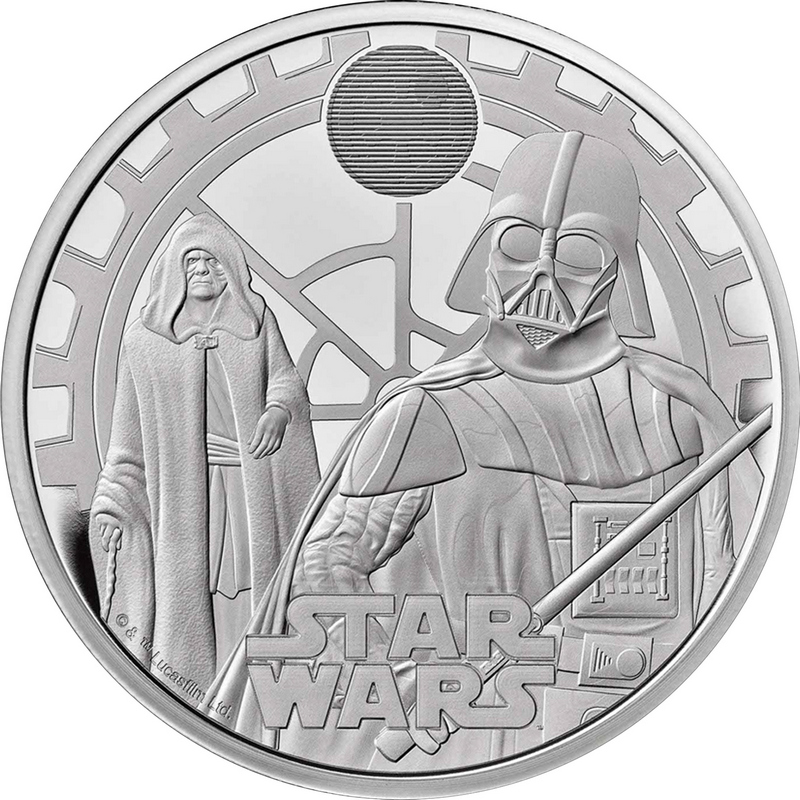 2023 Silver Star Wars Darth Vader & Palpatine 1oz Proof Coin | SilverTowne