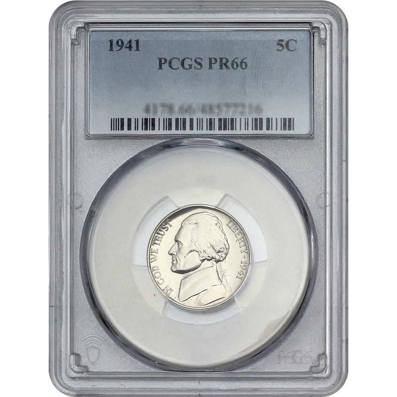 1941 Proof Jefferson Nickel PR66 PCGS | SilverTowne