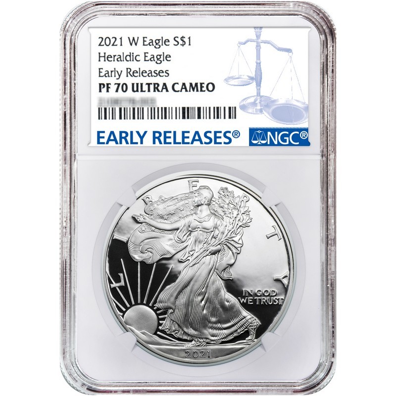 2021W SAE Type 1 PF70UCER NGC Blue Label | SilverTowne