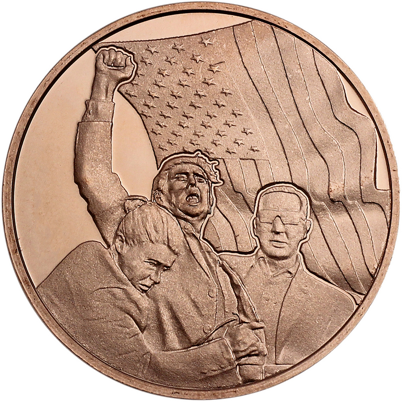 Donald Trump Fist Pump 1oz Copper Round | SilverTowne